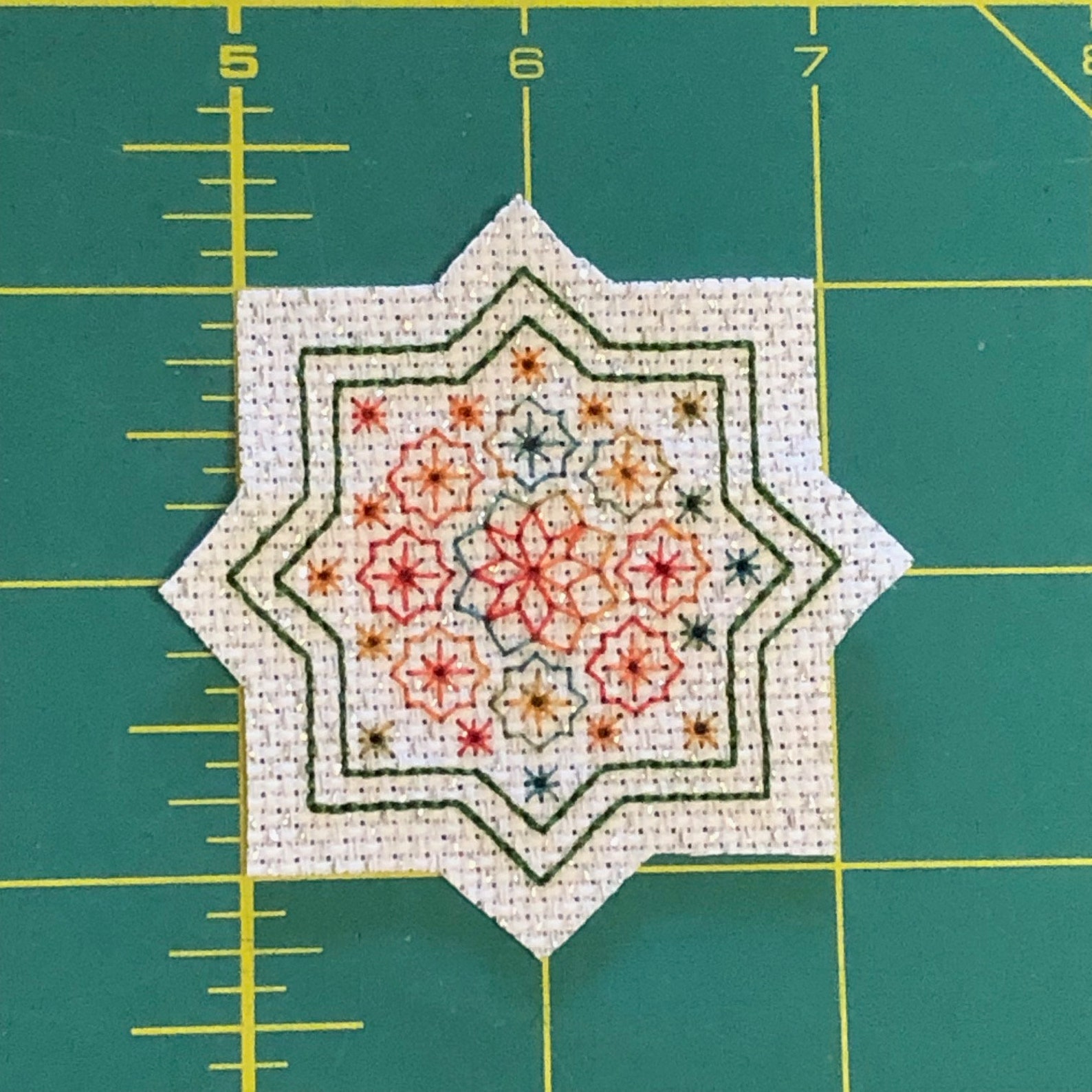 Blackwork Christmas Star Ornament Pattern Quick and Easy to Stitch Instant Download PDF - Etsy