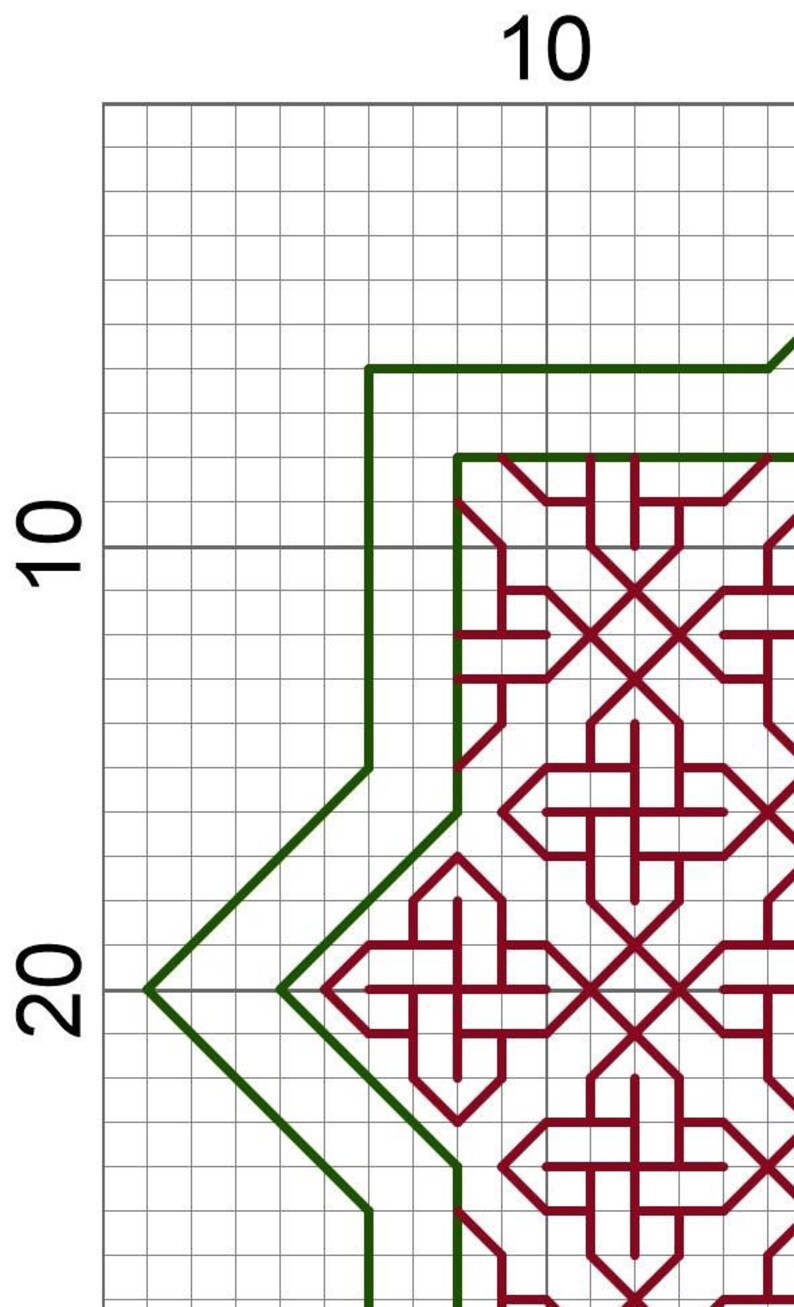 Blackwork Christmas Star Ornament Pattern Quick and Easy to Stitch Instant Download PDF - Etsy