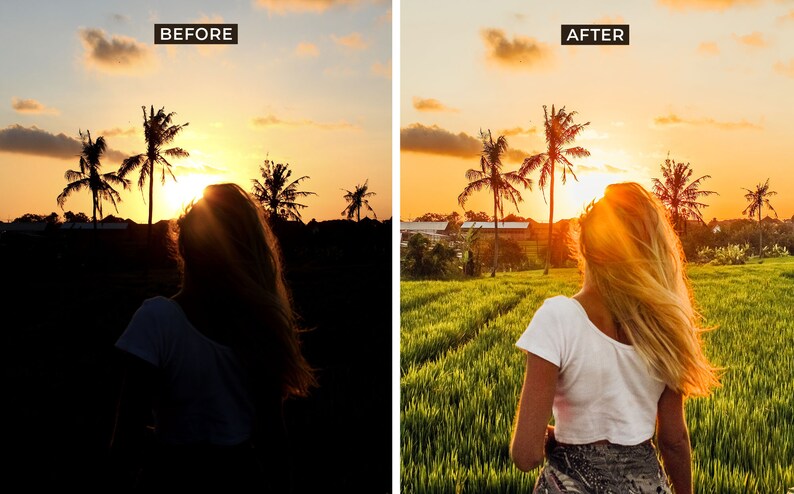 8 SUNSET Lightroom Presets, Lightroom MOBILE Preset, Preset Mobile ...