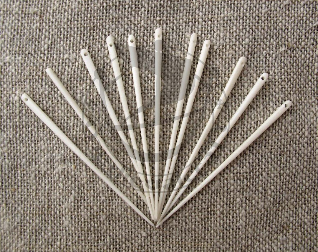 Bone Needle for Sewing, Historical Reenactment 6,5cm 2,5inch, Thin ...