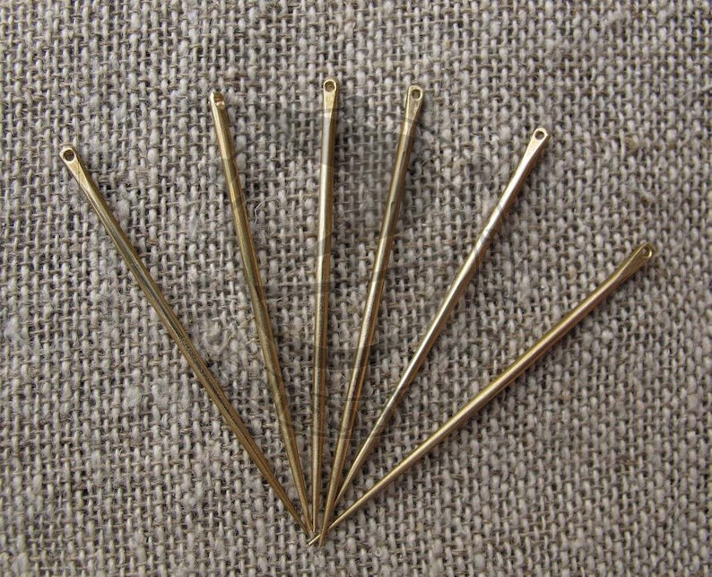 Brass Needle for Sewing Historical Reenactment - Etsy