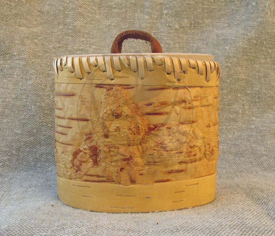 Oval Handmade Birch Bark Container. Pd3 - Etsy