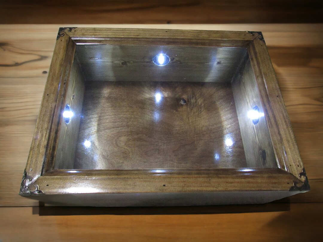 9 X 12 X 4.5 Shadow Box With LED Lights - Etsy