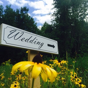 Wedding Directional Sign Double Sided - Etsy