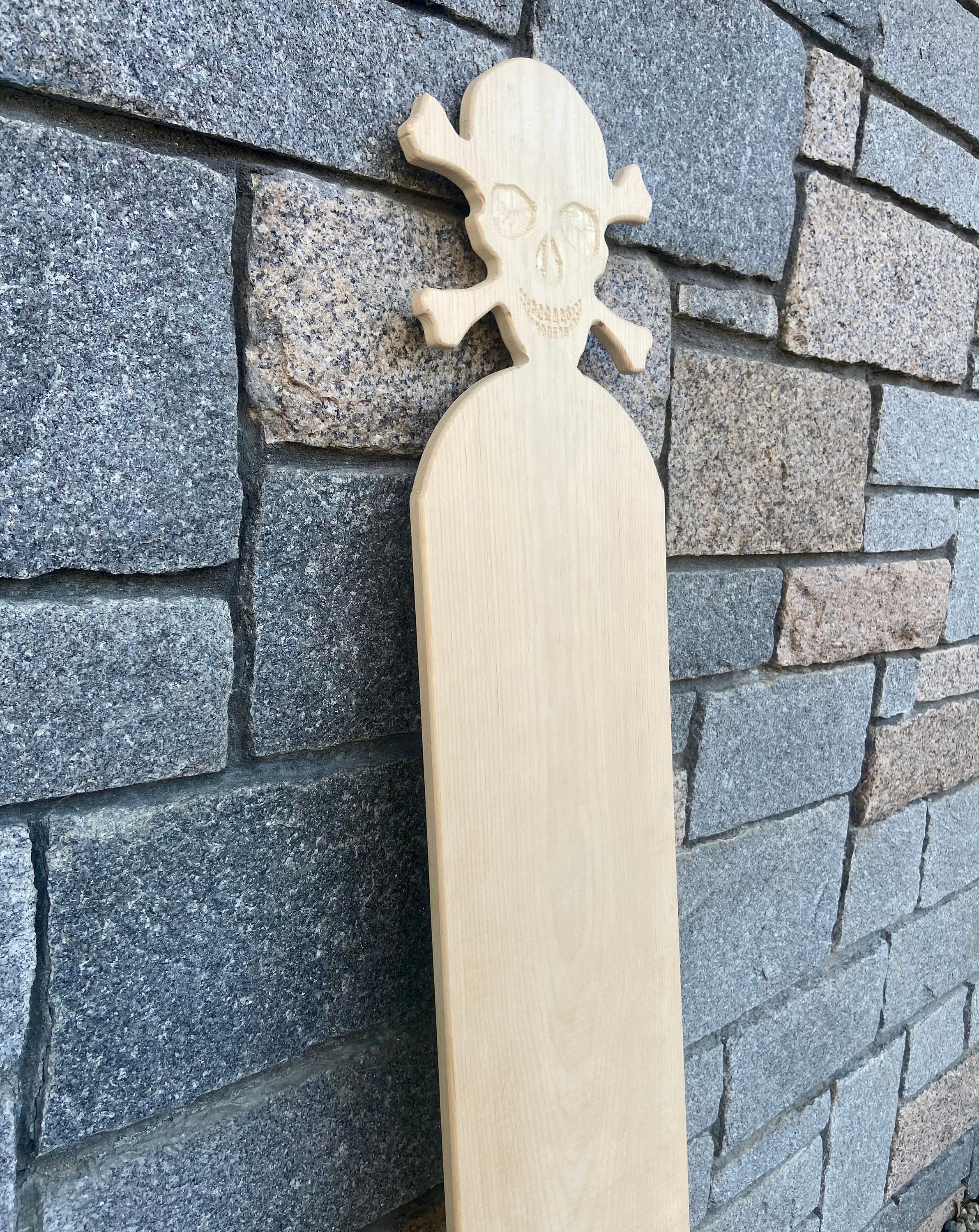 Greek Paddle 6 Feet Tall.... Skull and Bones Handle - Etsy