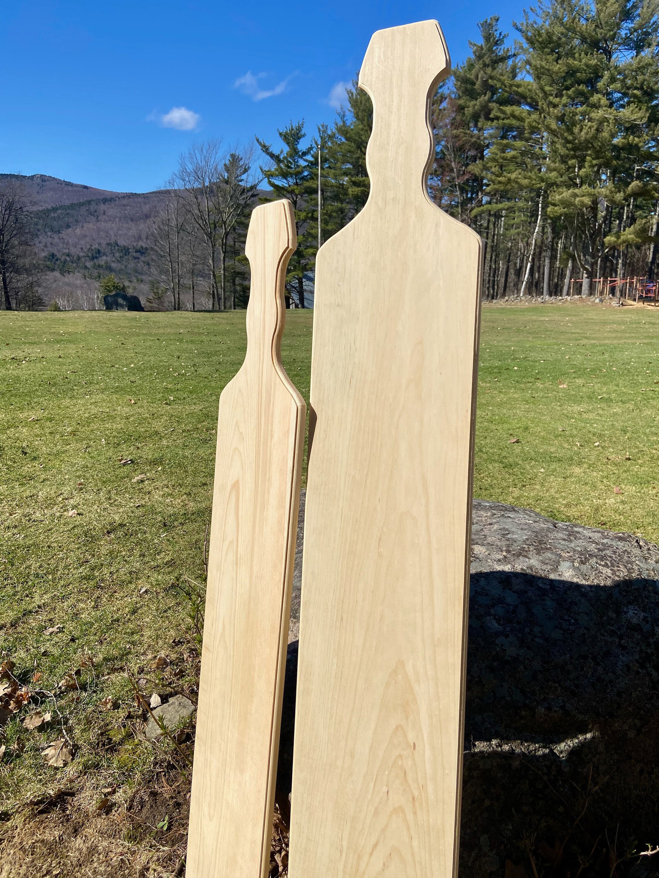 Greek Paddle 5 and 6 Feet Tall....(two Paddles) Traditional Handle Big ...
