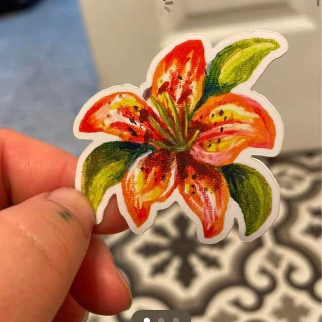 Tiger Lily Sticker - Etsy