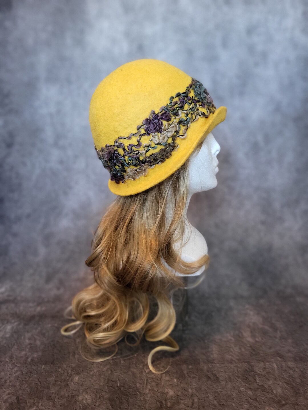 Felted Hat, Cloche Hat, Felt Hat, Hat Art, Wool Women's Hat, Wool Hat ...