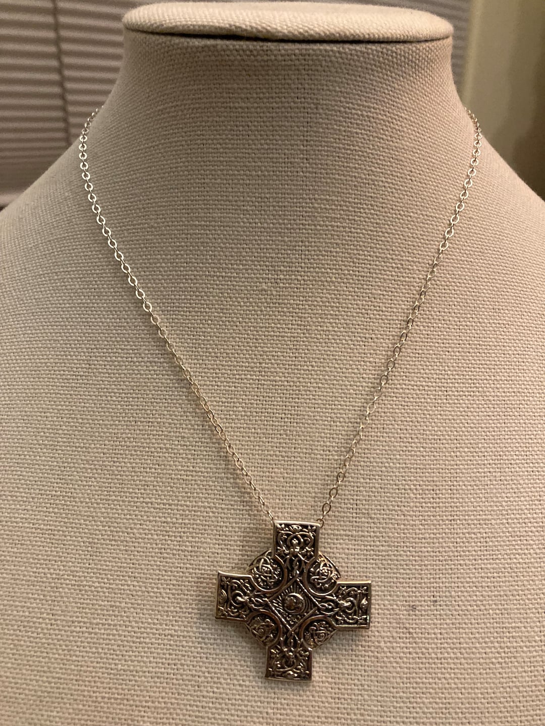 Sterling Celtic Elemental Cross - Etsy