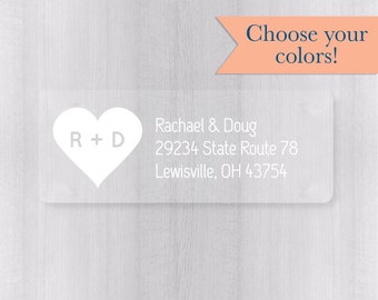 Wedding Invitation Return Address Labels Wedding Stickers | Etsy