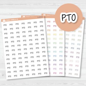 PTO Jen Plans Script Planner Stickers | FJP | S-370 - Etsy