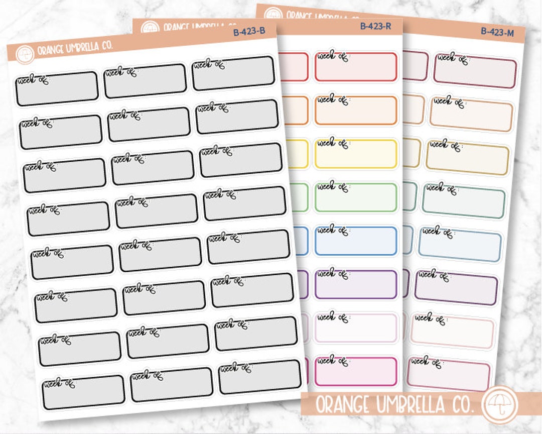 Week of Appointment Script Planner Stickers FC12 B-423 - Etsy