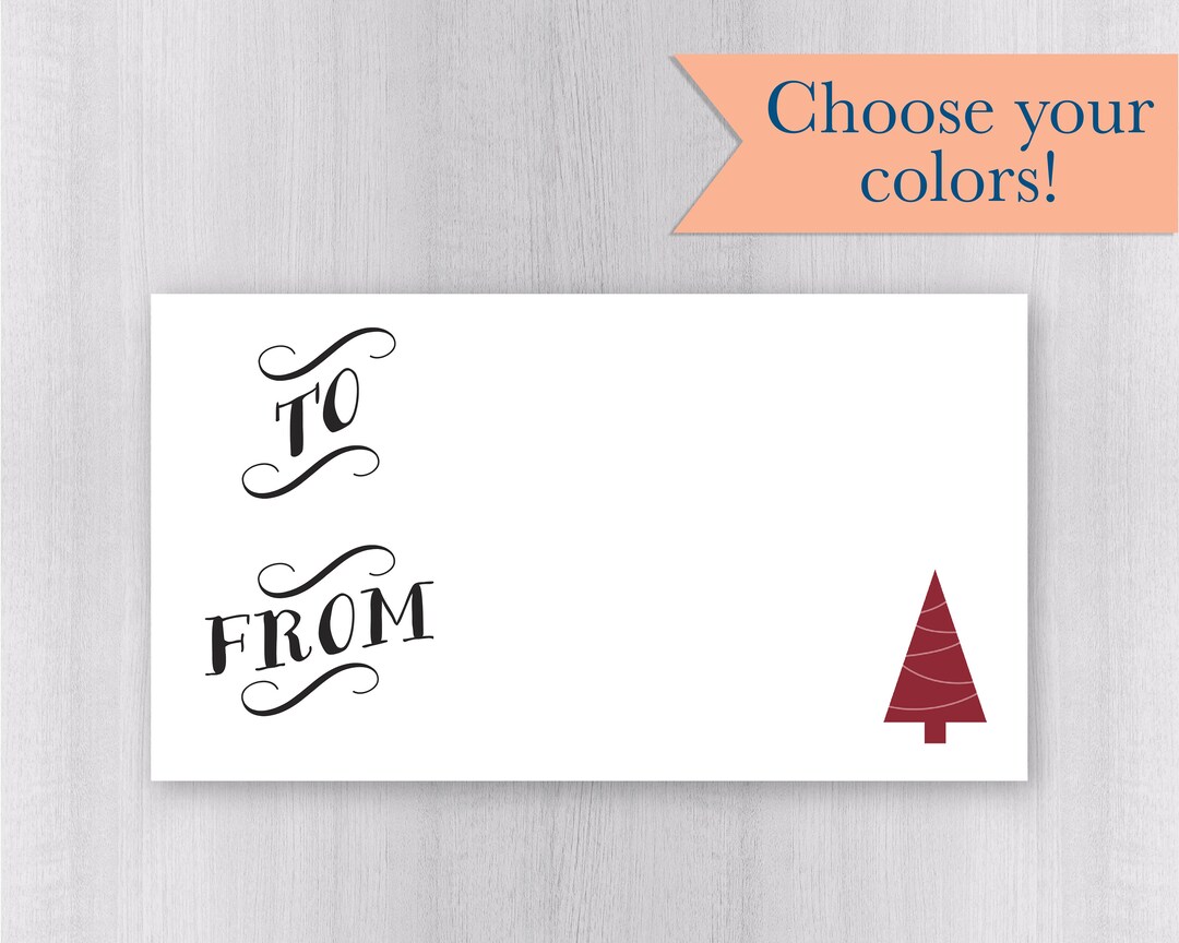 Christmas Gift Tag Stickers, Christmas Gift Stickers, Gift Labels ...