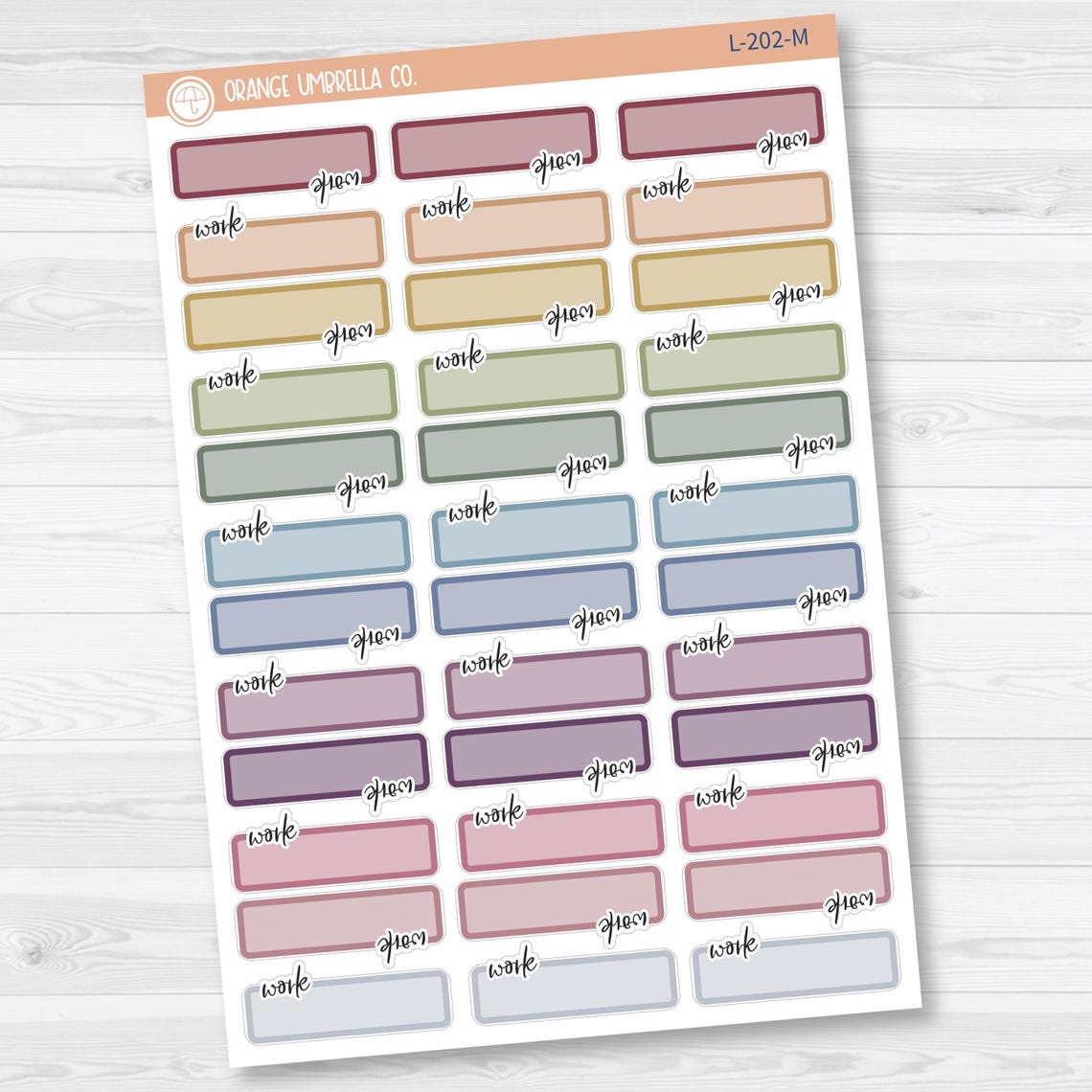 Work Schedule Quarter Box Planner Stickers | L-202 - Etsy