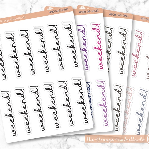 Weekend Banner - Etsy