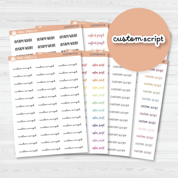 Custom Planner - Etsy
