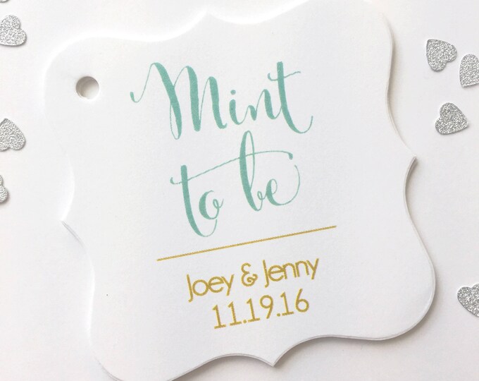 Mint to Be Labels, Mint Favor Tags Set of 20 - Etsy