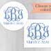 Monogrammed Wedding Stickers, Monogram Wedding Stickers, Wedding Labels ...