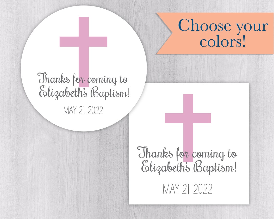 Baptism Stickers First Communion Stickers Christening | Etsy