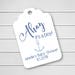 Ahoy It's a Boy Nautical Baby Shower Tags, Baby Shower Favor Tags ...