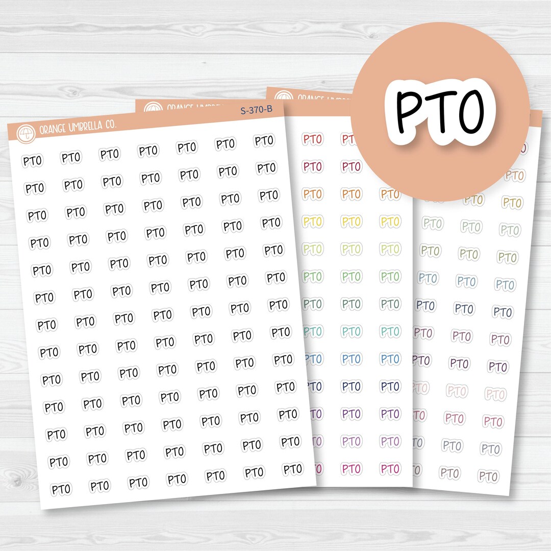 PTO Jen Plans Script Planner Stickers | FJP | S-370 - Etsy