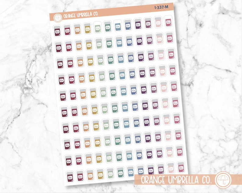 Rx/prescription Medicine Icon Planner Stickers and Labels - Etsy