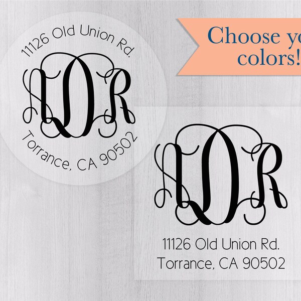 Monogram Address - Etsy