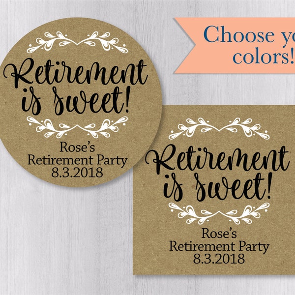 Retirement Sticker - Etsy