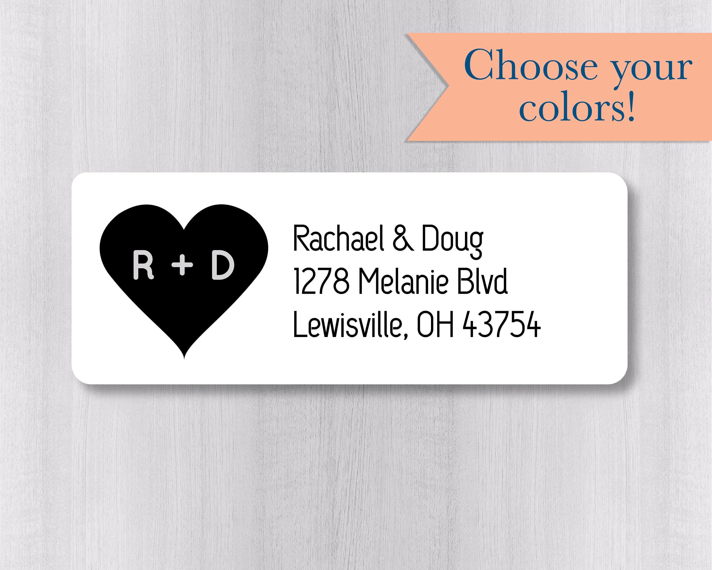 Wedding Invitation Return Address Labels, Wedding Stickers, Return ...