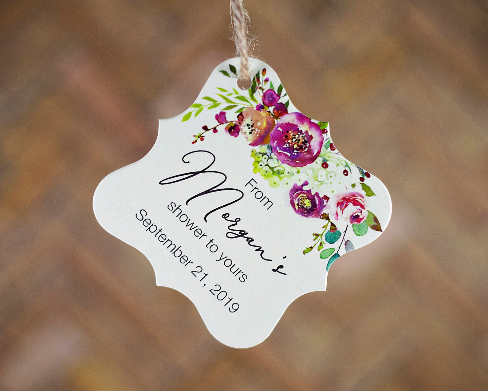 Personalized Bridal Shower Tags From My Shower to Yours | Etsy