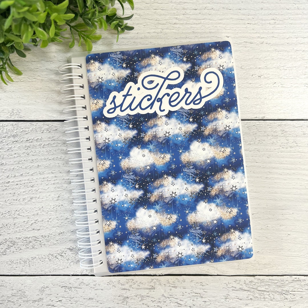 Night Clouds Reusable Sticker Storage Album for Planner Sticker and ...