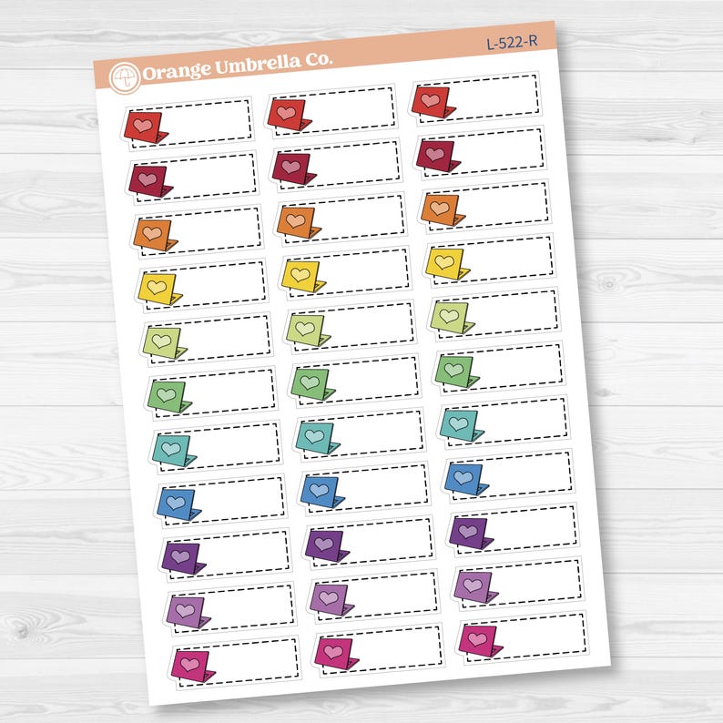 Computer Work Stitched Labels Planner Stickers | L-522 - Etsy