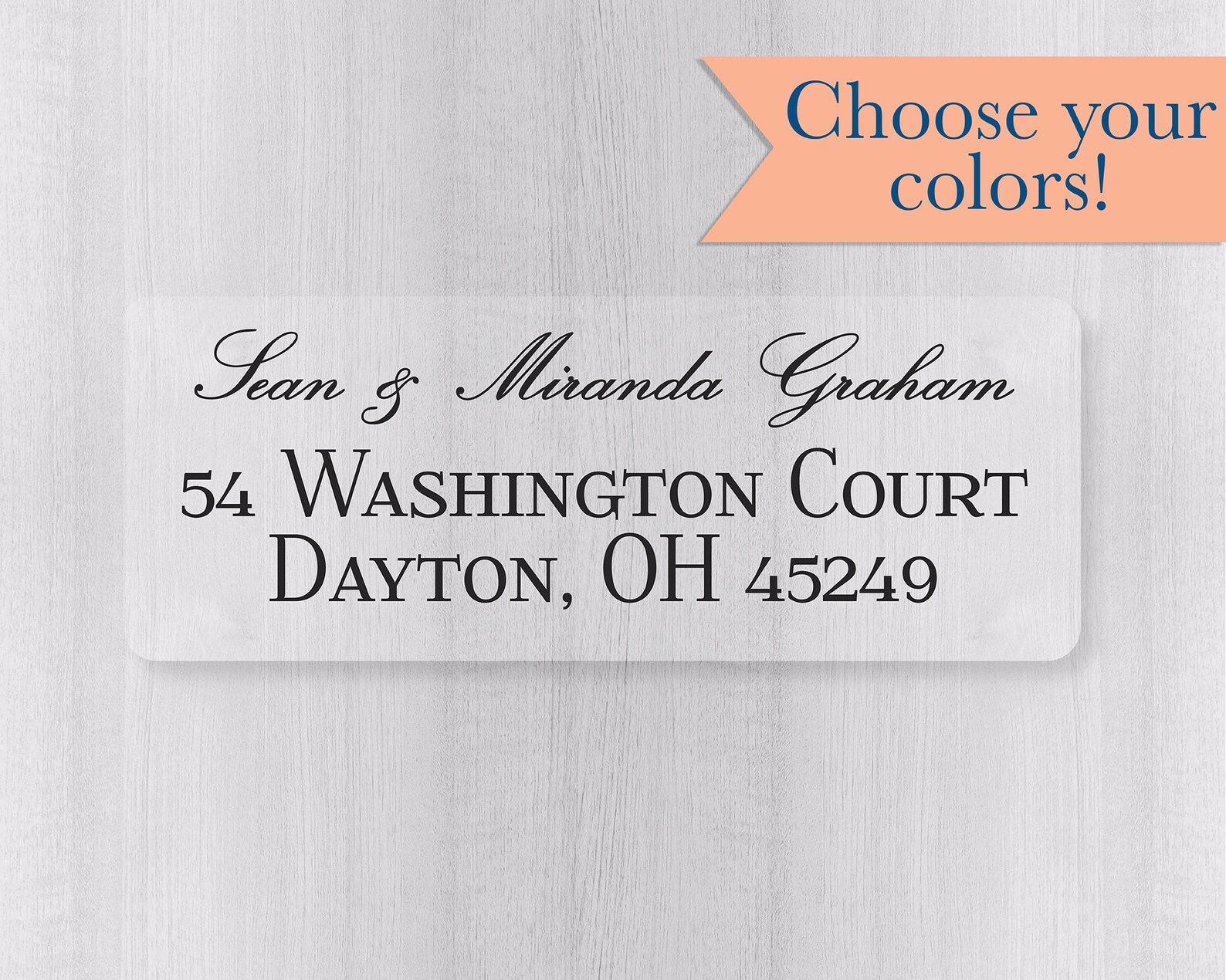 Wedding Invitation Return Address Labels Clear Wedding - Etsy