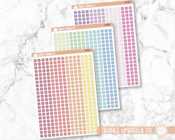 Single Individual Checkbox Planner Stickers Square Check Box - Etsy