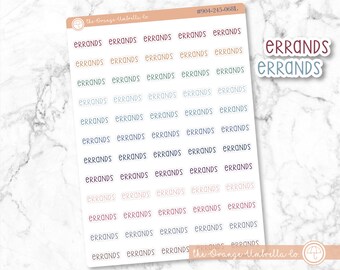 Paper & Party Supplies Calendars & Planners Script Errands Labels #904 ...