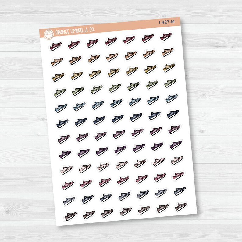 Walk Exercise Icons | Hand Doodled Gym Shoes Planner Stickers | I-427 ...