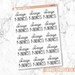 Names and Date Wedding Sticker, Custom Gold Foil on Clear Wedding ...