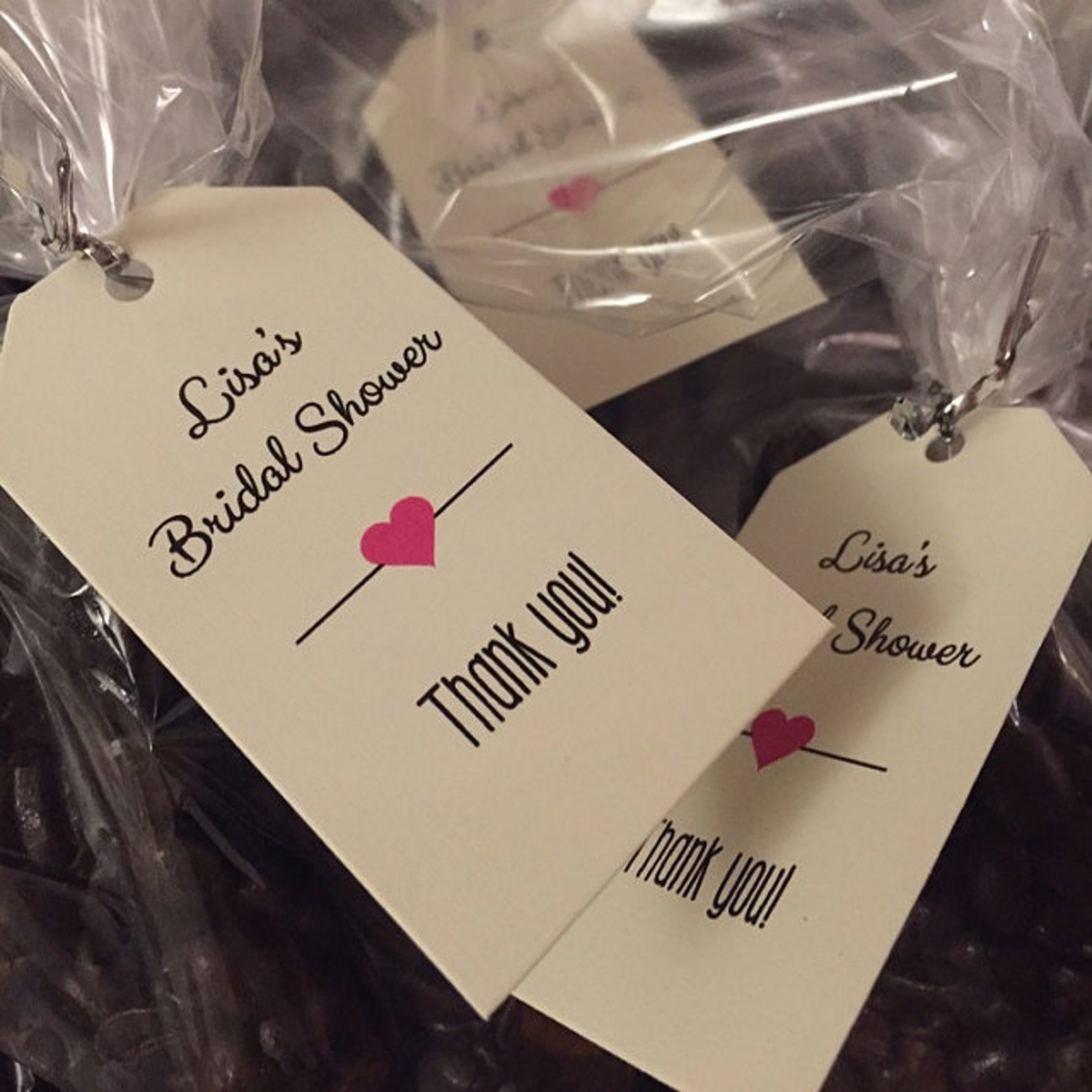 Bridal Shower Favor Tags Customized Shower Tags Bridal or - Etsy