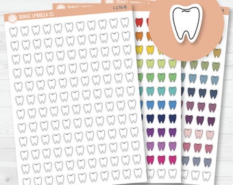 Dentist Appointment Planner Stickers Tooth Icon Stickers Oral Health - Etsy