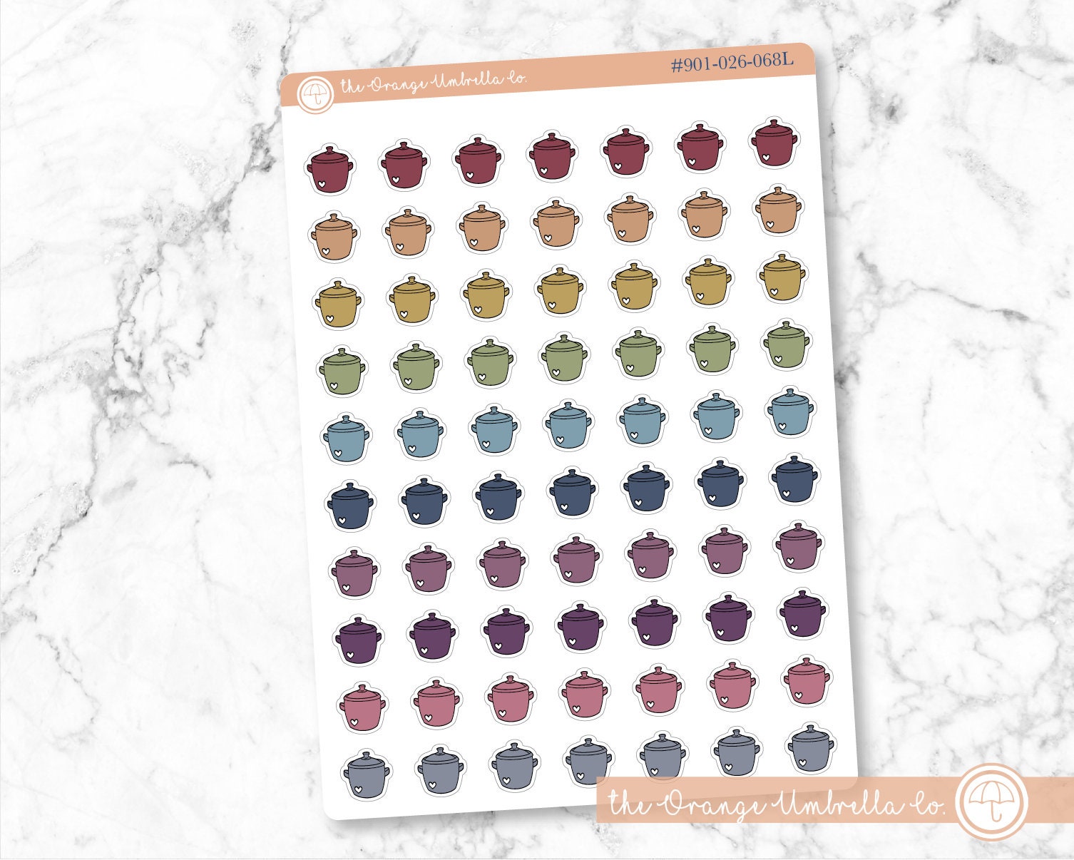 Embellishments Stickers Scrapbooking Meal habit tracker stickers for ...