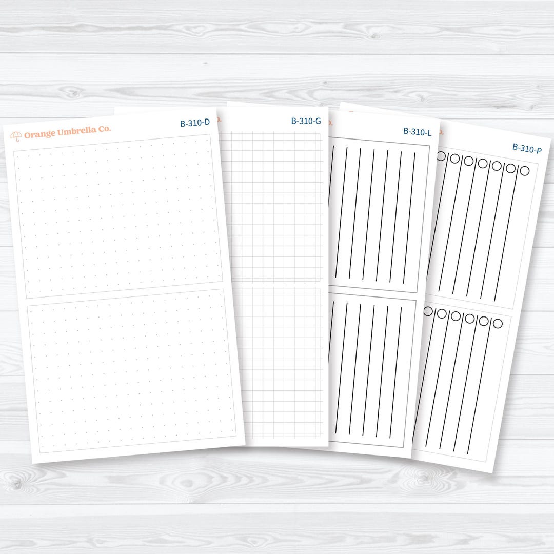 Daily Duo 7x9 Bottom Box Covers Planner Stickers | B-310 - Etsy