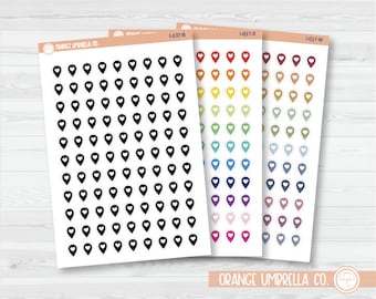T014 World Map Sticker Map Markers Sticker ECLP Sticker - Etsy
