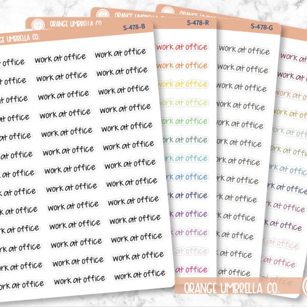 Office Work Stickers - Etsy
