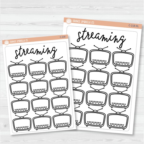 7x9 Full Page Stickers - Etsy