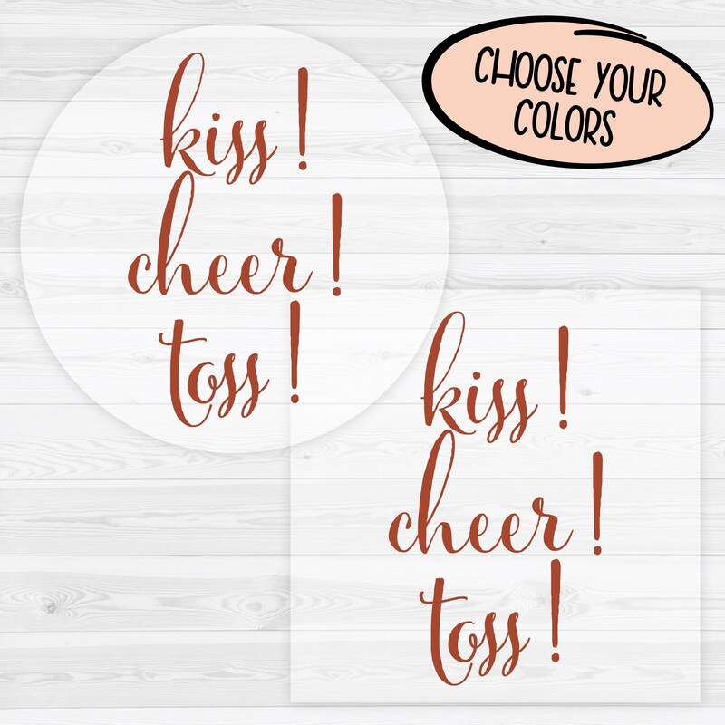 Wedding Toss Labels - Etsy