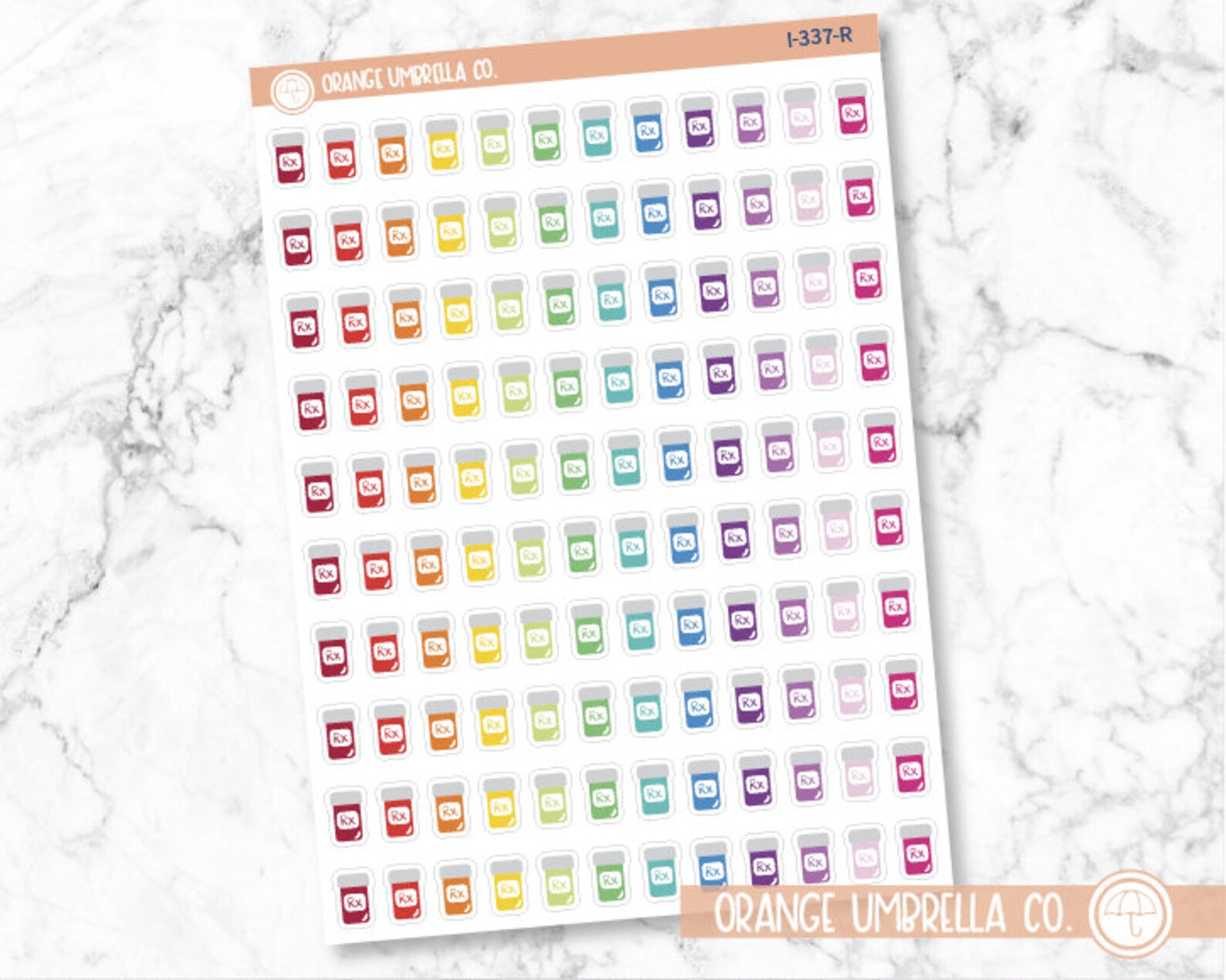 Rx/prescription Medicine Icon Planner Stickers and Labels - Etsy