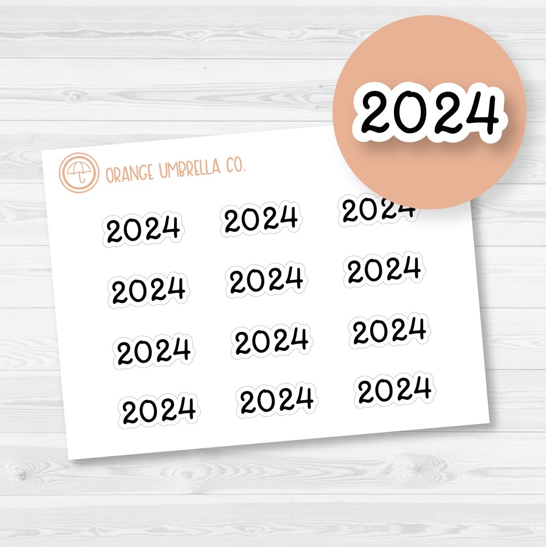 2024 Year A5 Plum Monthly Script Planner Stickers F16 Script B-627-B - Etsy