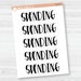 Spending Header Script Planner Stickers F1 T-082-B / 925-049 - Etsy