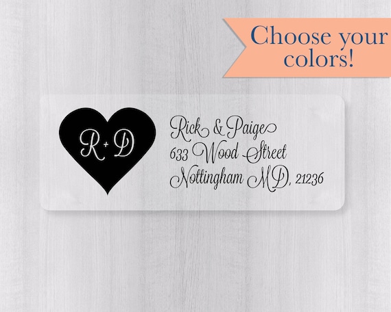 Wedding Invitation Return Address Labels Clear Wedding | Etsy