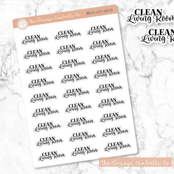 Living Room Sticker - Etsy